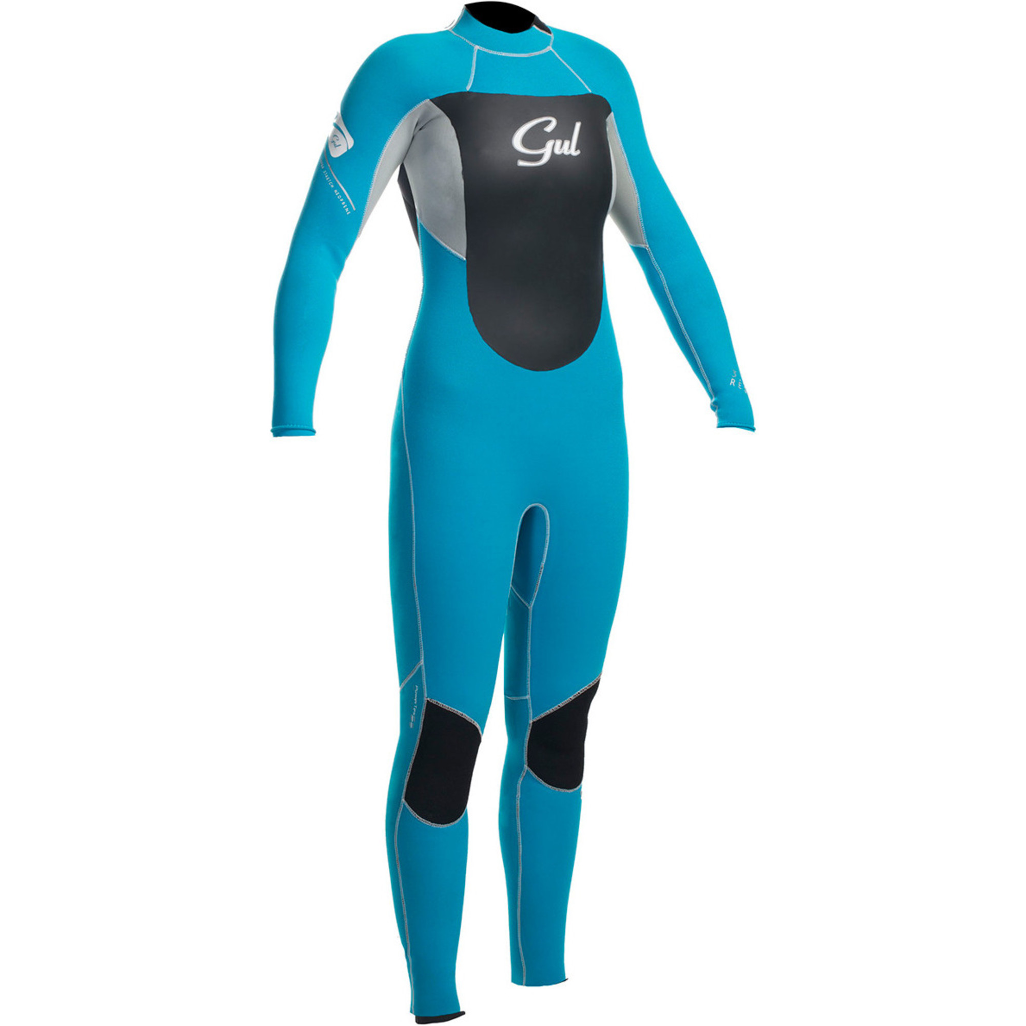 Gul Response Ladies 4/3mm GBS Wetsuit Turquoise/Silver RE1248 ...