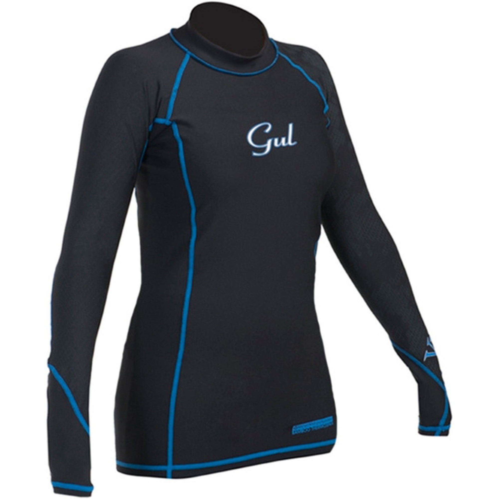 Gul Womens Viper Recore Long Sleeve Thermal Rash Vest - Black RG0359 ...
