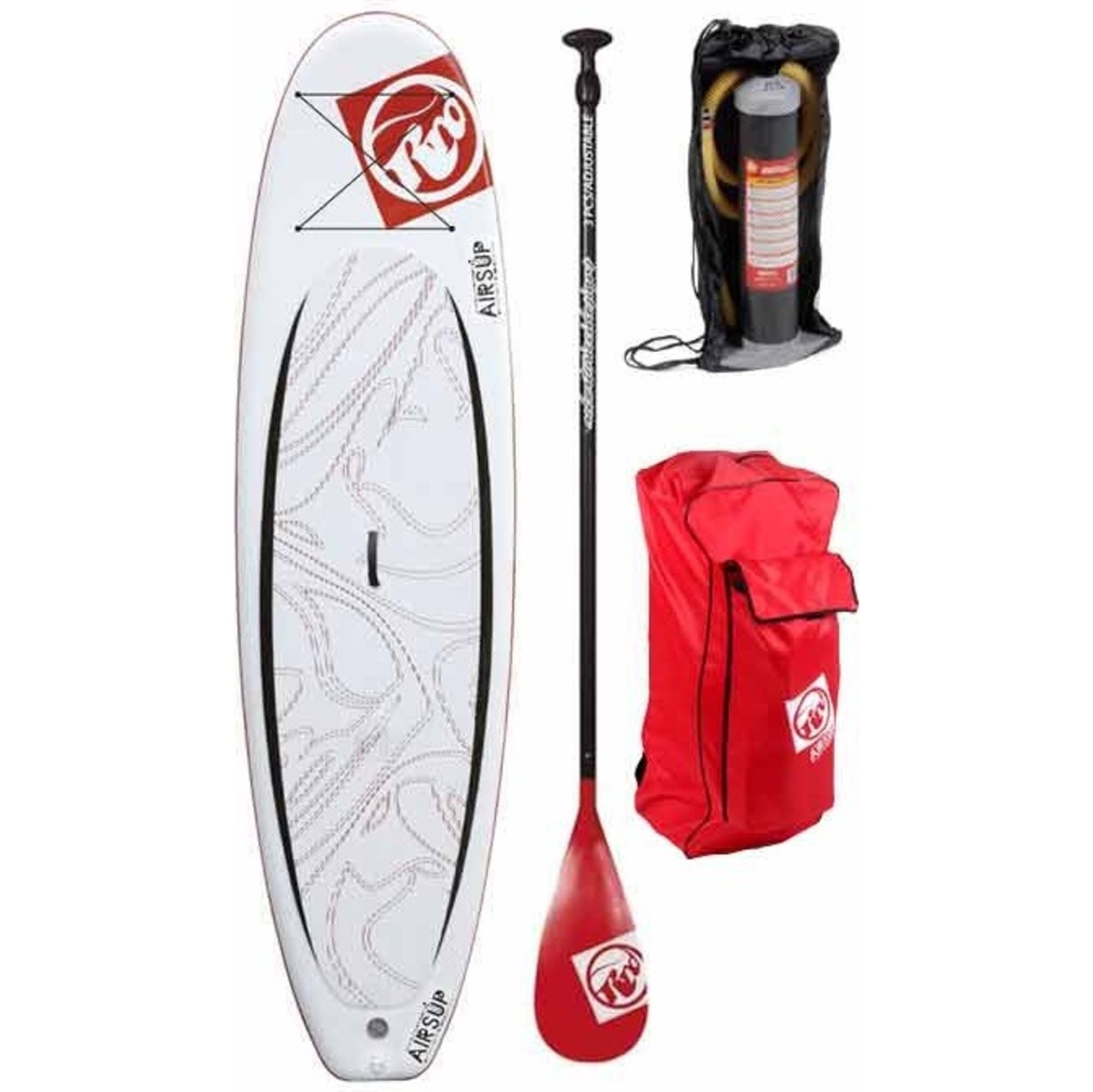 2014 RRD Airsup 10'2 Inflatable Stand Up Paddle Board With Bag Pump ...