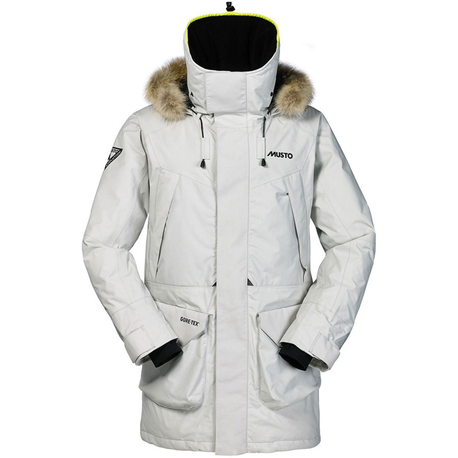 Musto Evolution ARCTIC GORE-TEX PRIMALOFT PARKA in PLATINUM SE1590R ...