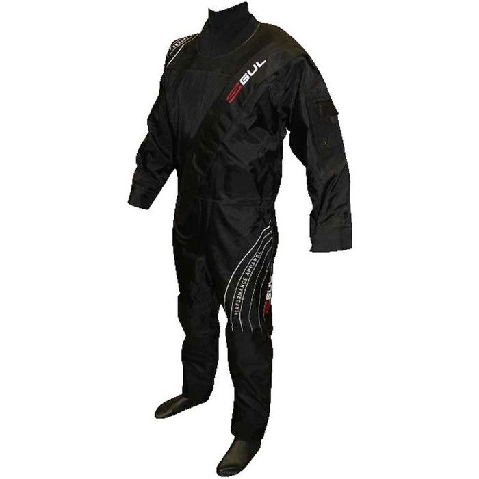 Gul Shadow Front Zip Drysuit BLACK/SILVER DETAIL GM0349 FREE ...