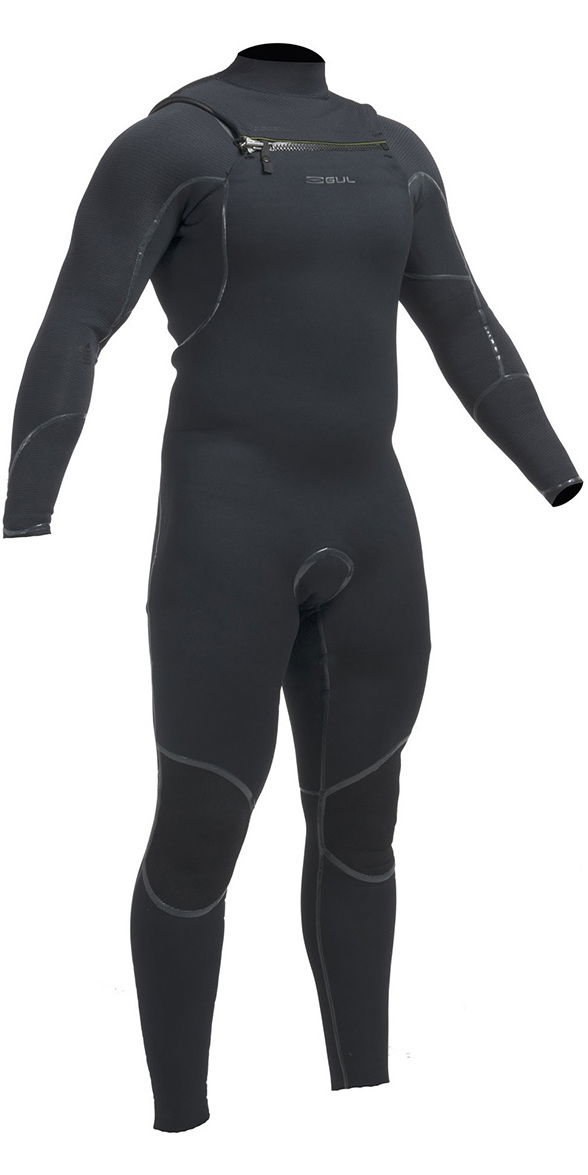 Gul Viper 5/4mm Chest Zip GBS Steamer Wetsuit Black VR1222-B1 ...