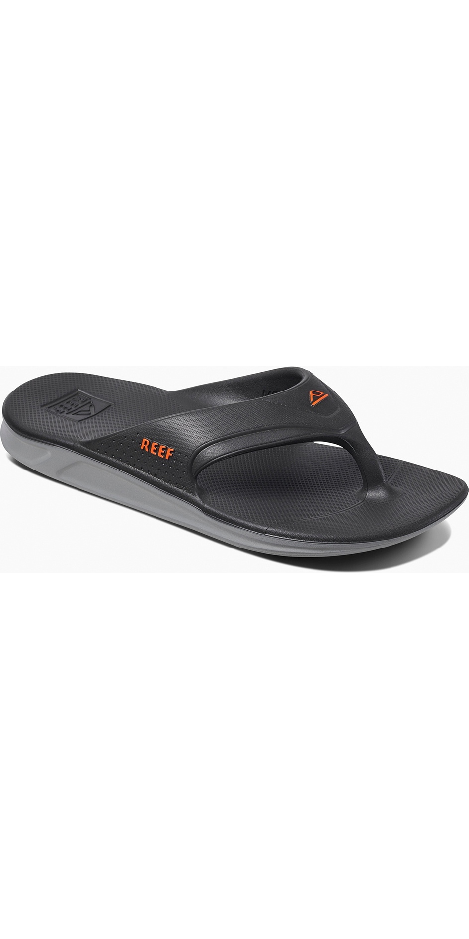 Reef Mens One Flip Flops Grey/Orange RF0A3ONC | Footwear ...
