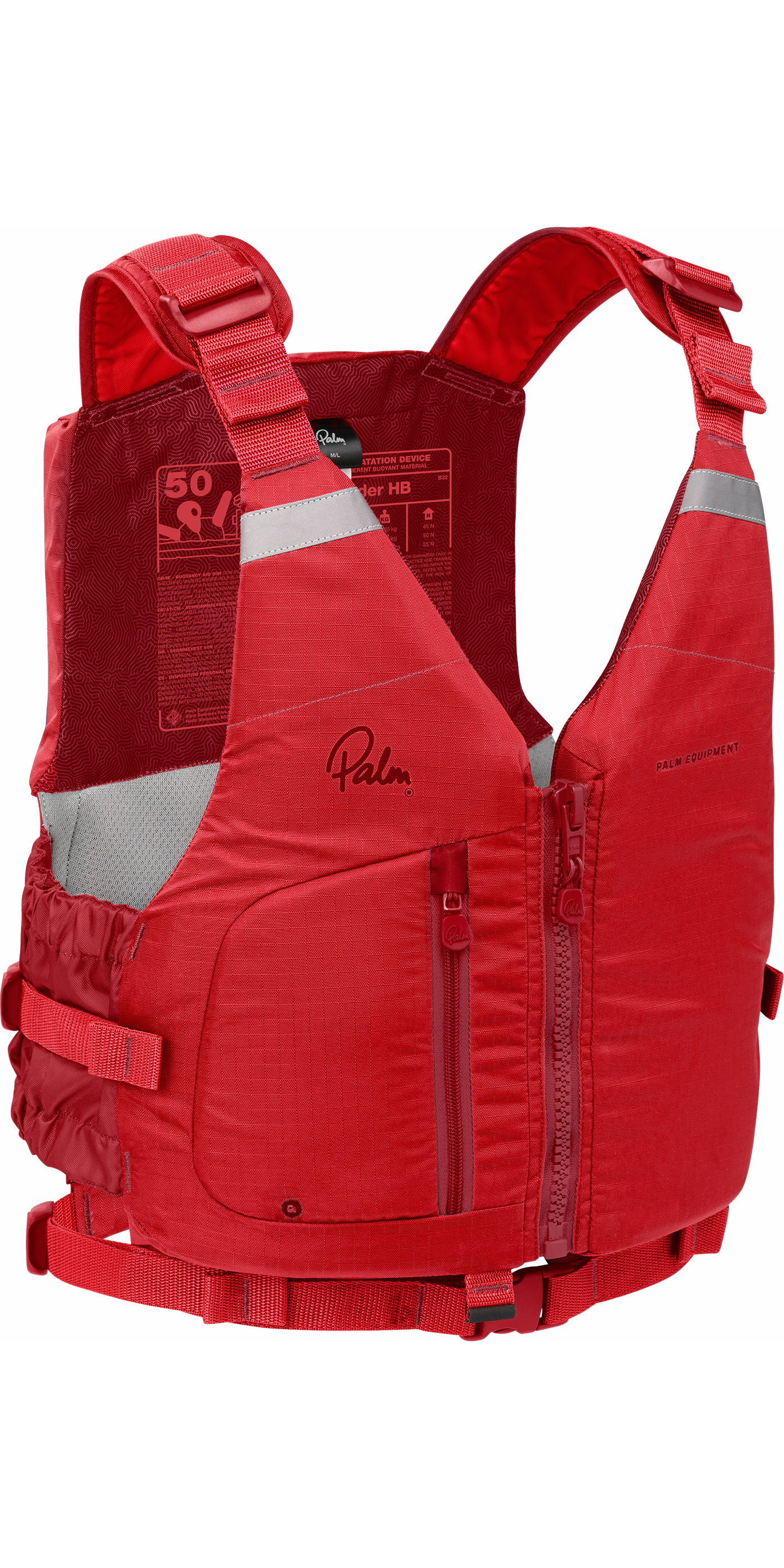 2025 Palm Meander Highback 50N Buoyancy Aid 12643 - Flame - Canoe ...