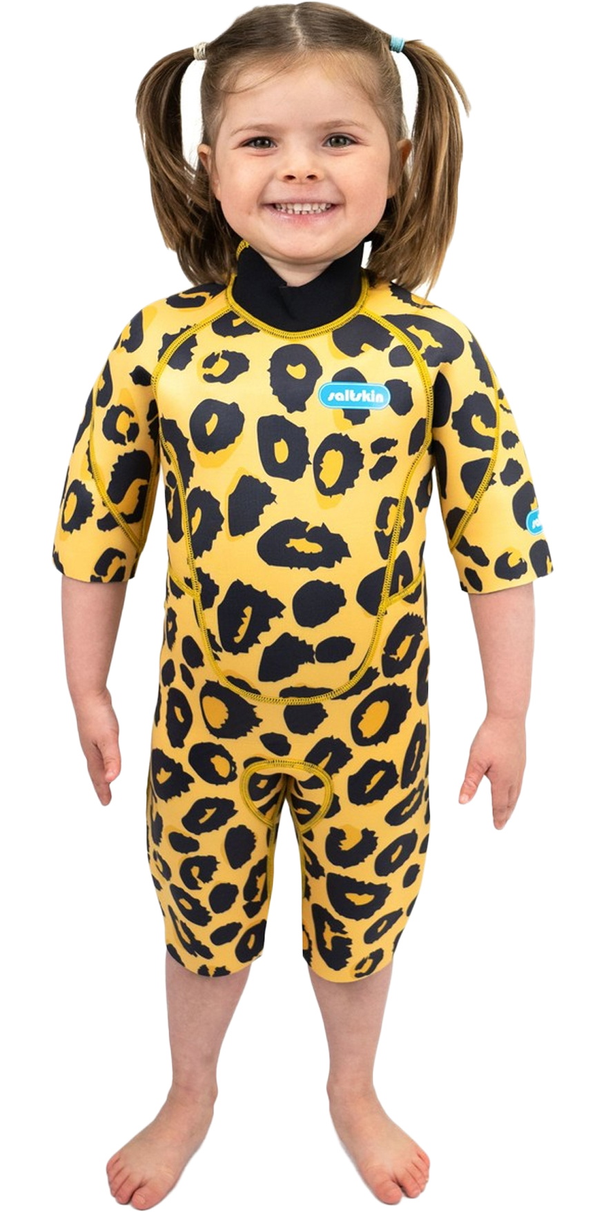 Saltskin Junior 2mm Back Zip Shorty Wetsuit STSKNLEOPD02 - Leopard ...