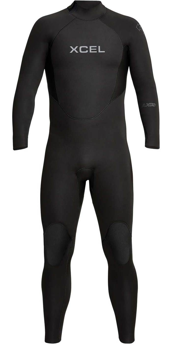 2025 Xcel Mens Axis 3/2mm Back Zip Wetsuit MN32AXG0 - Black - Wetsuits ...