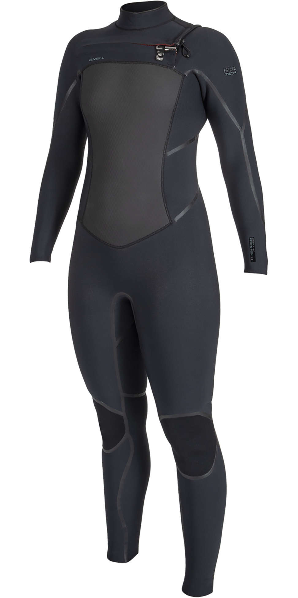2025 O'Neill Womens Psycho Tech 4/3 Mm Chest Zip Wetsuit 5507 - Black ...