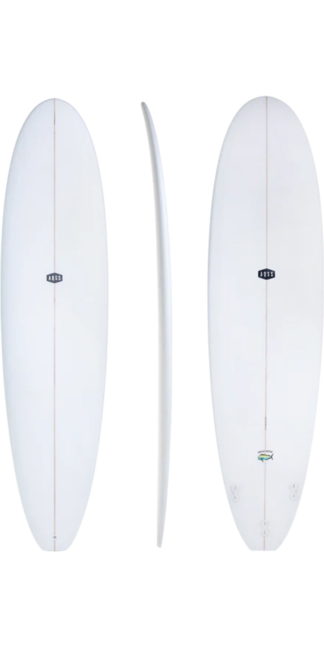 2025 AQSS Mahi Mahi Clear Skin Mini Mal Board 13047 - White ...