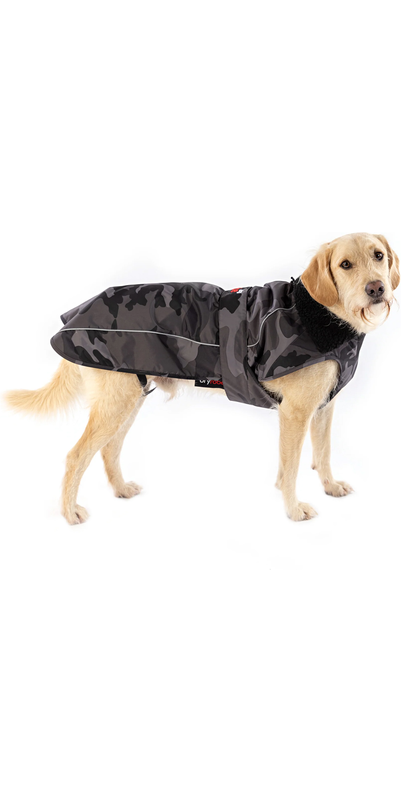 2025 Dryrobe Dog Coat V3 DRV3 - Black / Camo - Accessories - Dog ...