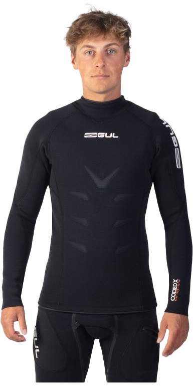 2024 Gul Mens Code Zero 3mm Thermo Top AC0067/C2 - Black - Wetsuit Tops ...