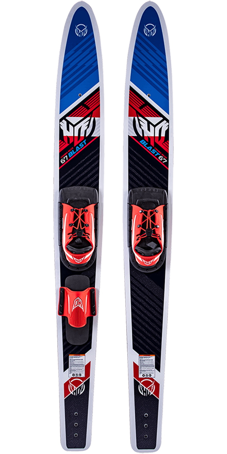 2025 HO Sports Blast Combo Waterskis H22BL - Black / Blue / Red ...