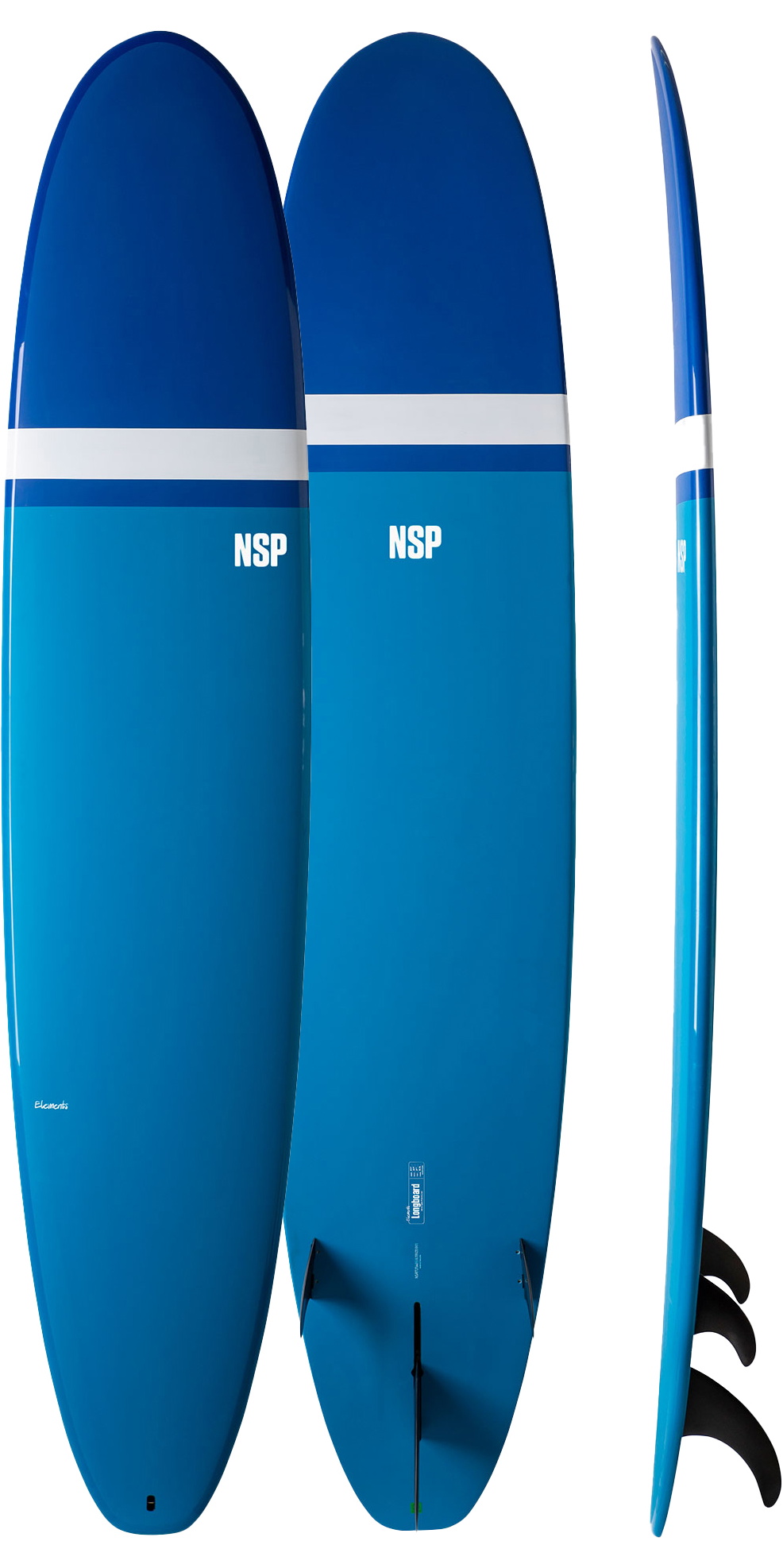 2026 NSP Elements HDT Long Surfboard NELB09 - Navy - Boardsports ...