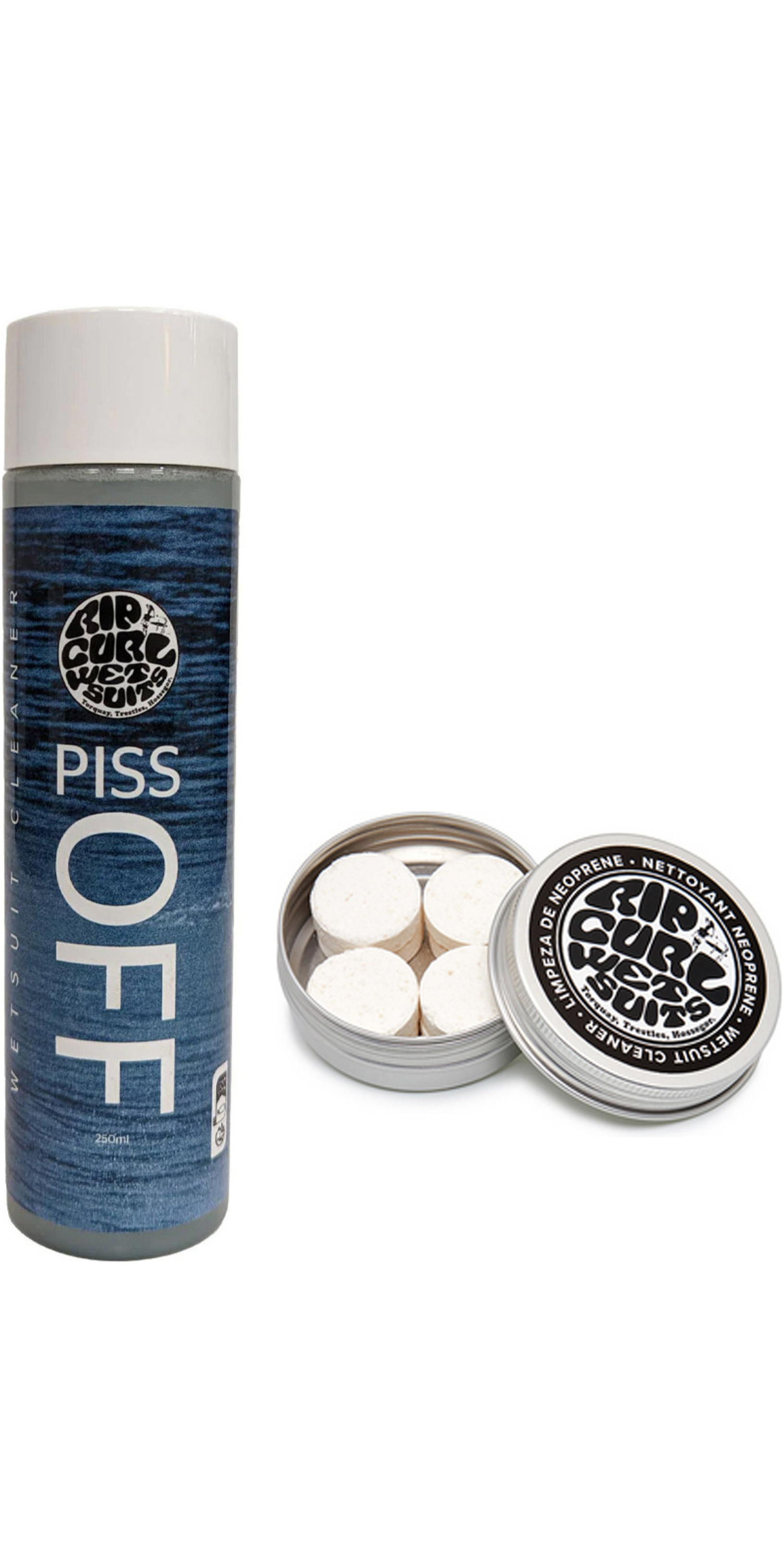 2025 Rip Curl Piss Off Wetsuit Cleaner Shampoo & Tabs Bundle W2POFF ...