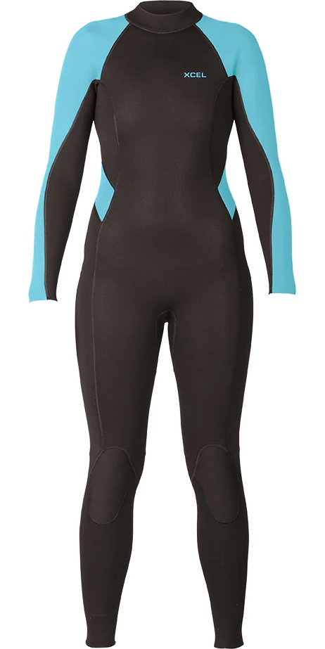 Xcel Womens Axis 3/2mm Flatlock Back Zip Wetsuit WN32AX20 - Blue ...