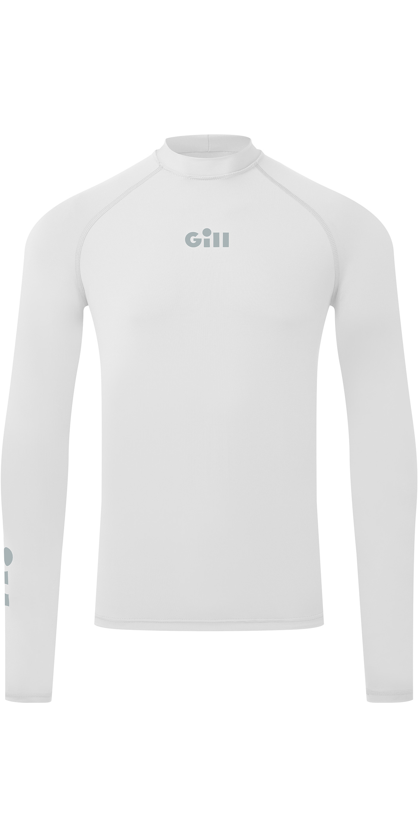 2025 Gill Mens Zenzero Long Sleeve Rash Vest 5109 - White - Wetsuits ...
