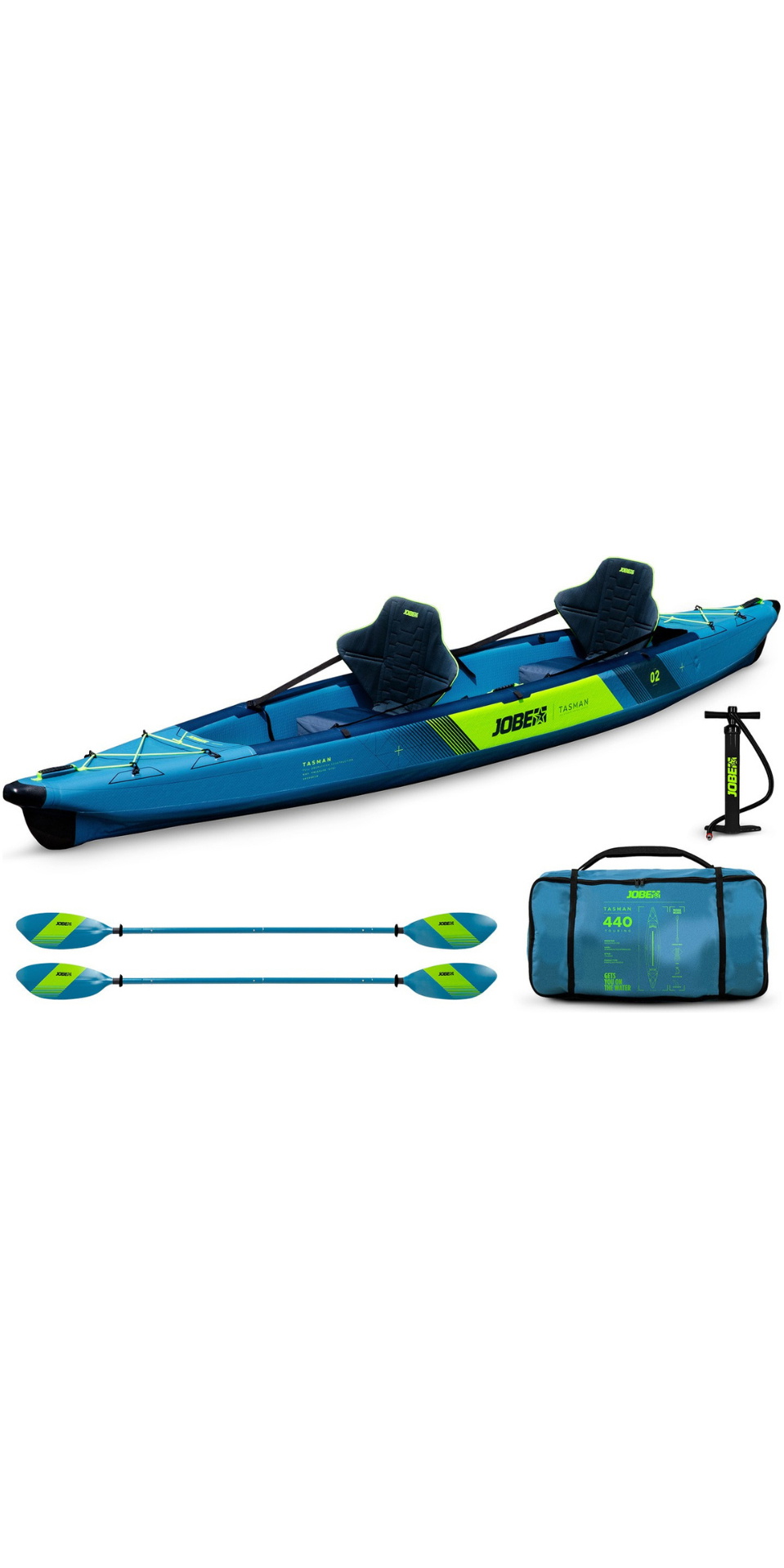 2025 Jobe Tasman Inflatable Kayak Package 600024003 - Canoe & Kayak ...