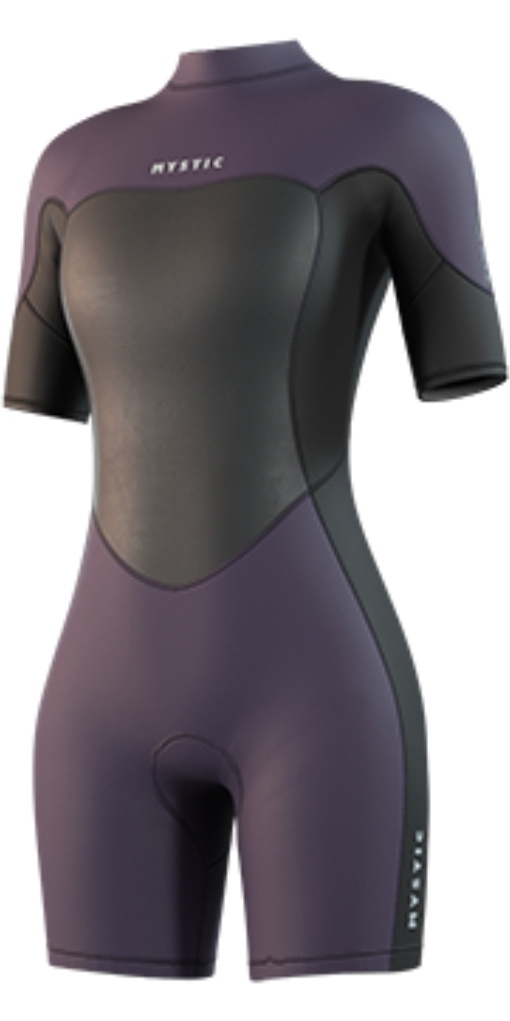 2026 Mystic Womens Brand 3/2mm Back Zip Flatlock Shorty Wetsuit 35000 ...