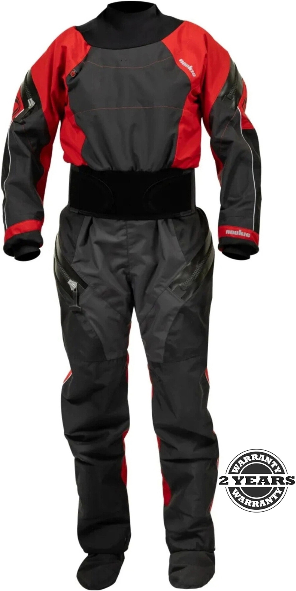 2026 Nookie Womens Fusion Latex Drysuit DR61 - Black / Red - Drysuits ...