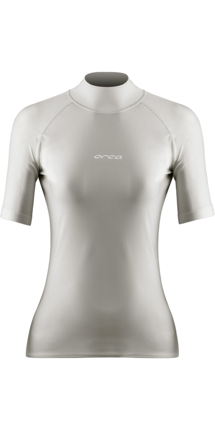 2024 Orca Womens Bossa Short Sleeve Rash Vest MAA2 - Black - Wetsuits ...