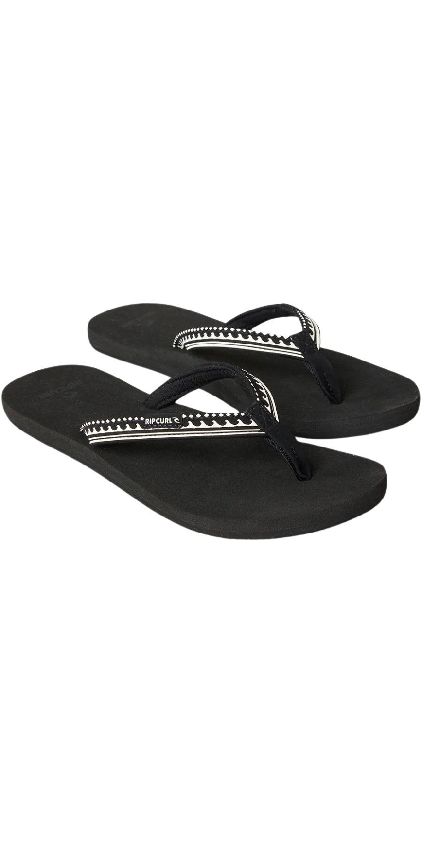 2024 Rip Curl Womens Open Toe Freedom Bloom Flip Flops 150WOT - Black ...
