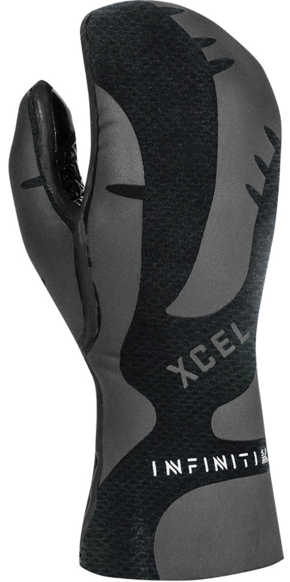 2025 Xcel Infiniti 7mm Mittens Wetsuit Gloves AN077380 - Black ...