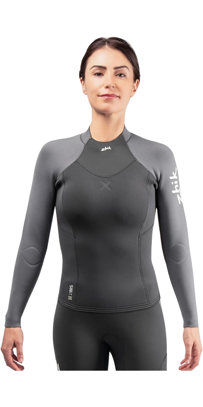 2026 Zhik Womens Superwarm X Neoprene Wetsuit Top DTP-1180-GRY - Grey ...