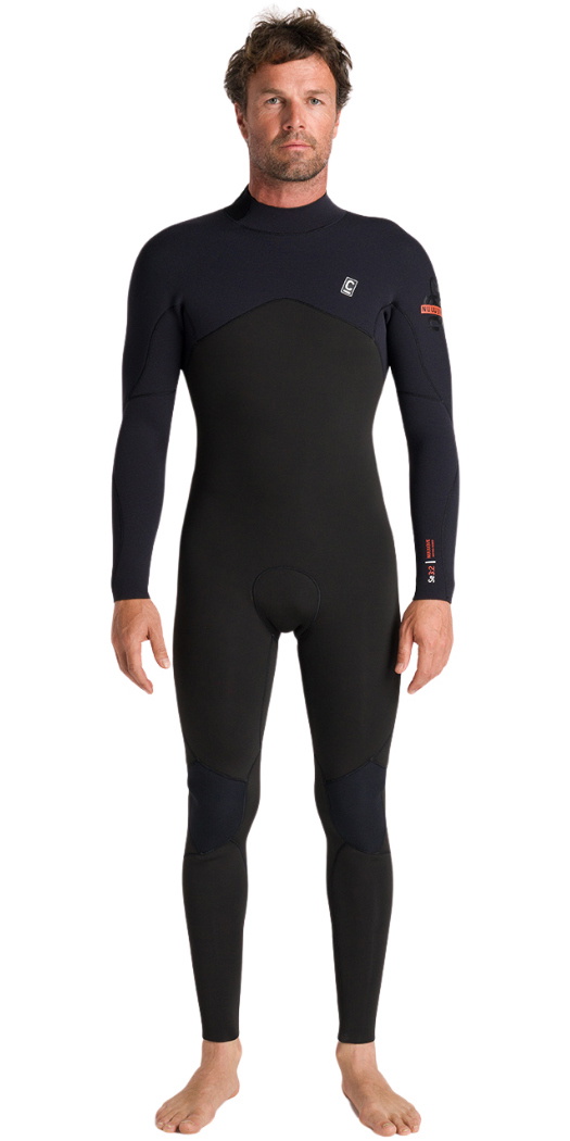 2026 C-Skins Mens NuWave Session 3/2mm Back Zip Wetsuit C-NSE32MBZ ...