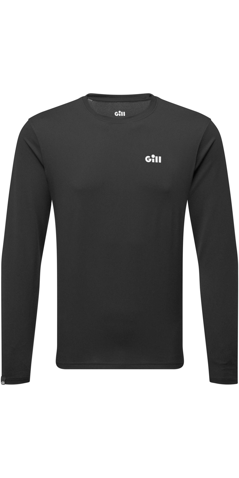 Gill Mens Holcombe Crew Long Sleeve Base Layer 1100 - Black - Sailing ...