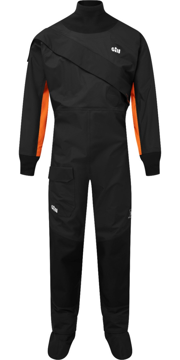 2026 Gill Mens Pro Drysuit 4806 - Black / Orange - Drysuits - Mens ...