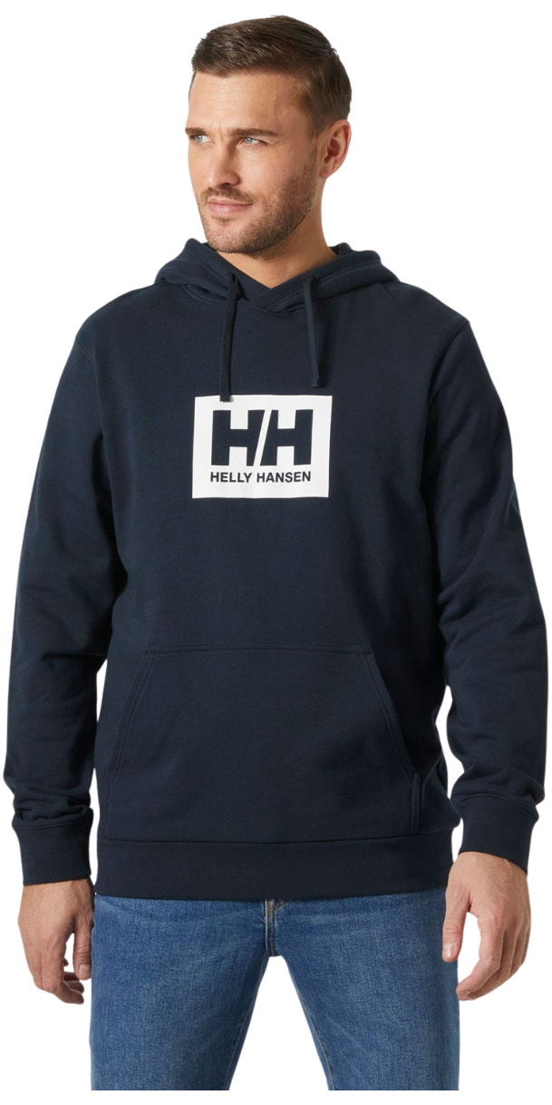 2025 Helly Hansen Mens HH Box Hoodie 54526 - Navy - Sailing - Sailing ...