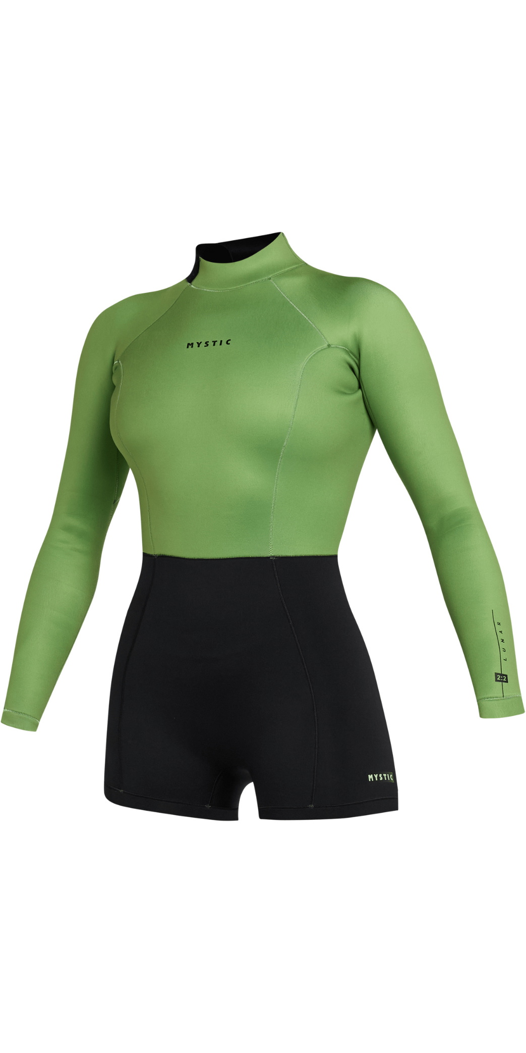 2025 Mystic Womens Lunar Long Arm 2/2mm Back Zip Shorty Wetsuit 35000 ...