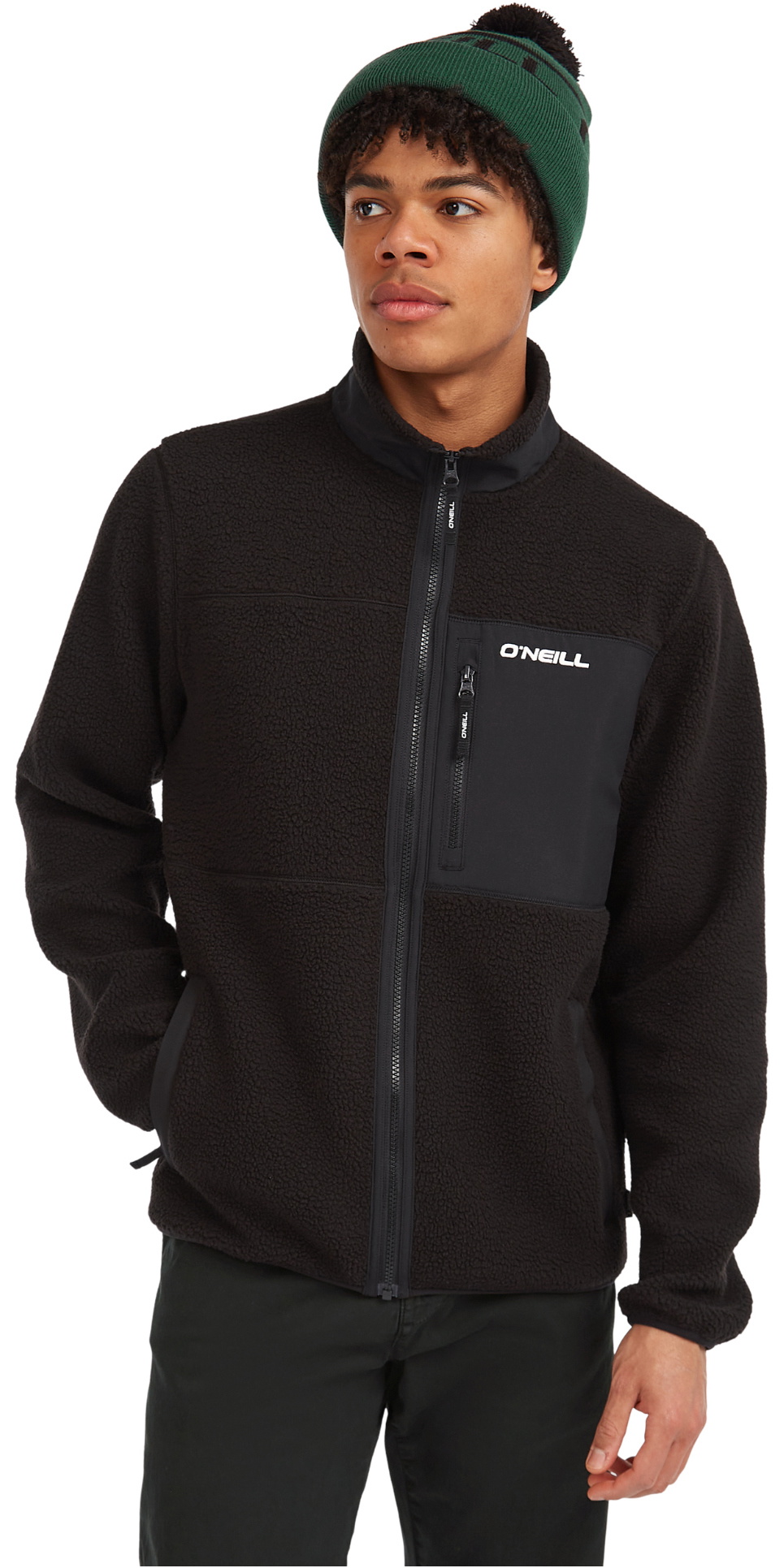 2025 O'Neill Mens Must-Have High-Pile Zip Fleece 2350133 - Black Out ...