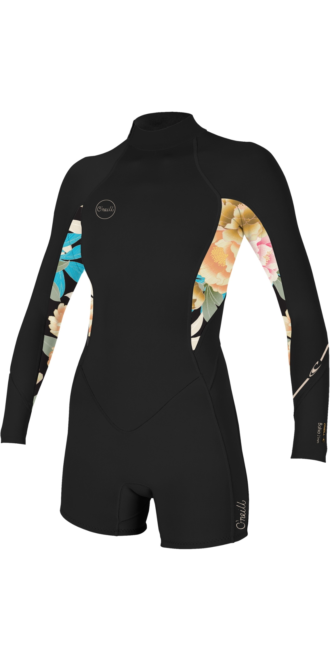 2025 O'Neill Womens Bahia 2/1mm Back Zip Long Sleeve Springsuit Wetsuit ...