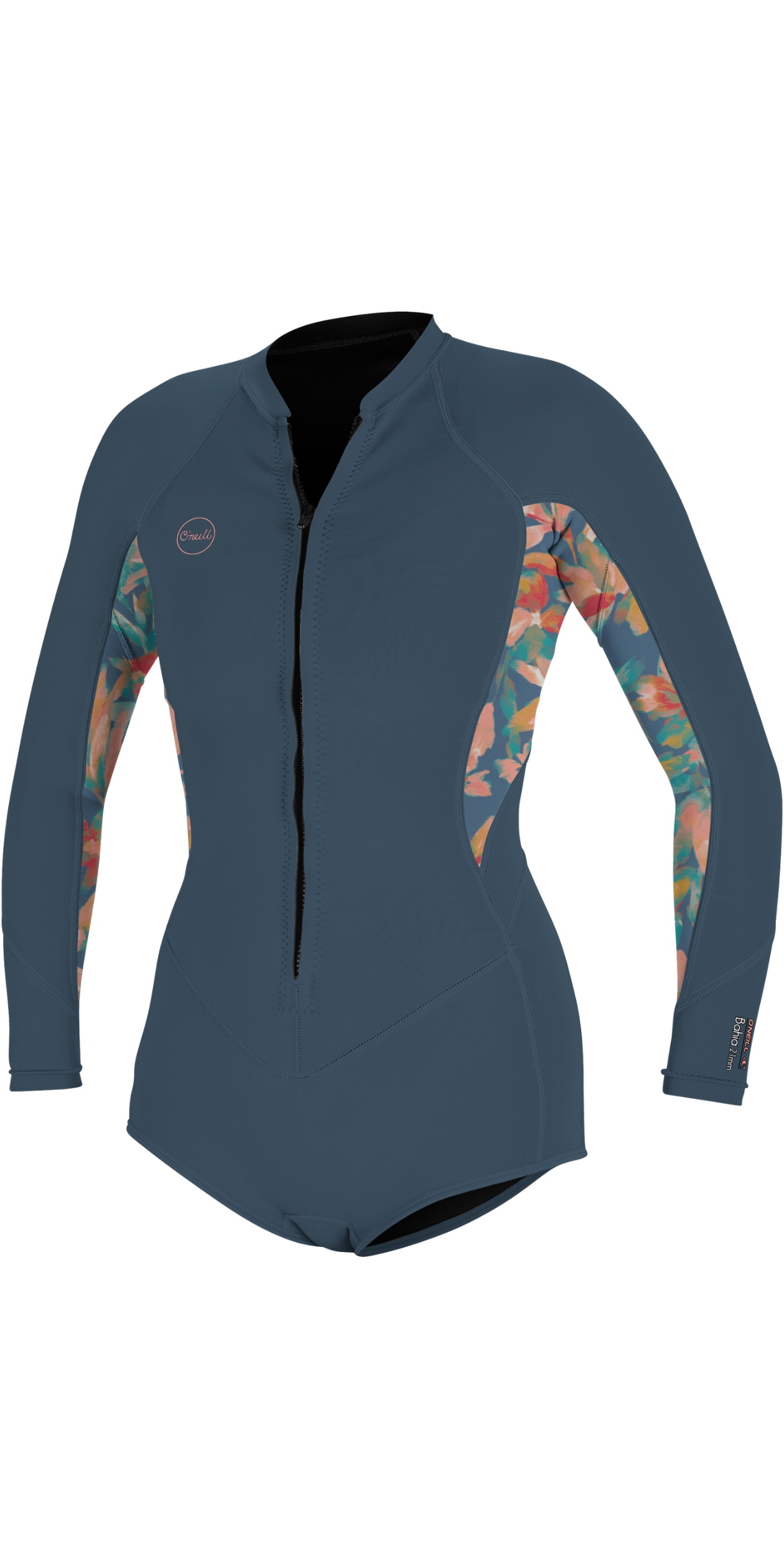 2025 O'Neill Womens Bahia 2/1mm Front Zip Long Sleeve Springsuit ...