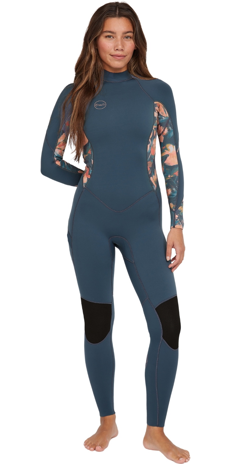 2025 O'Neill Womens Bahia 3/2mm Back Zip Wetsuit 5292 - Copen Blue ...