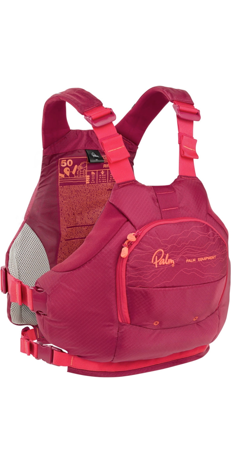 2025 Palm Riff PFD Buoyancy Aid 12752 - Chilli - Canoe & Kayak ...