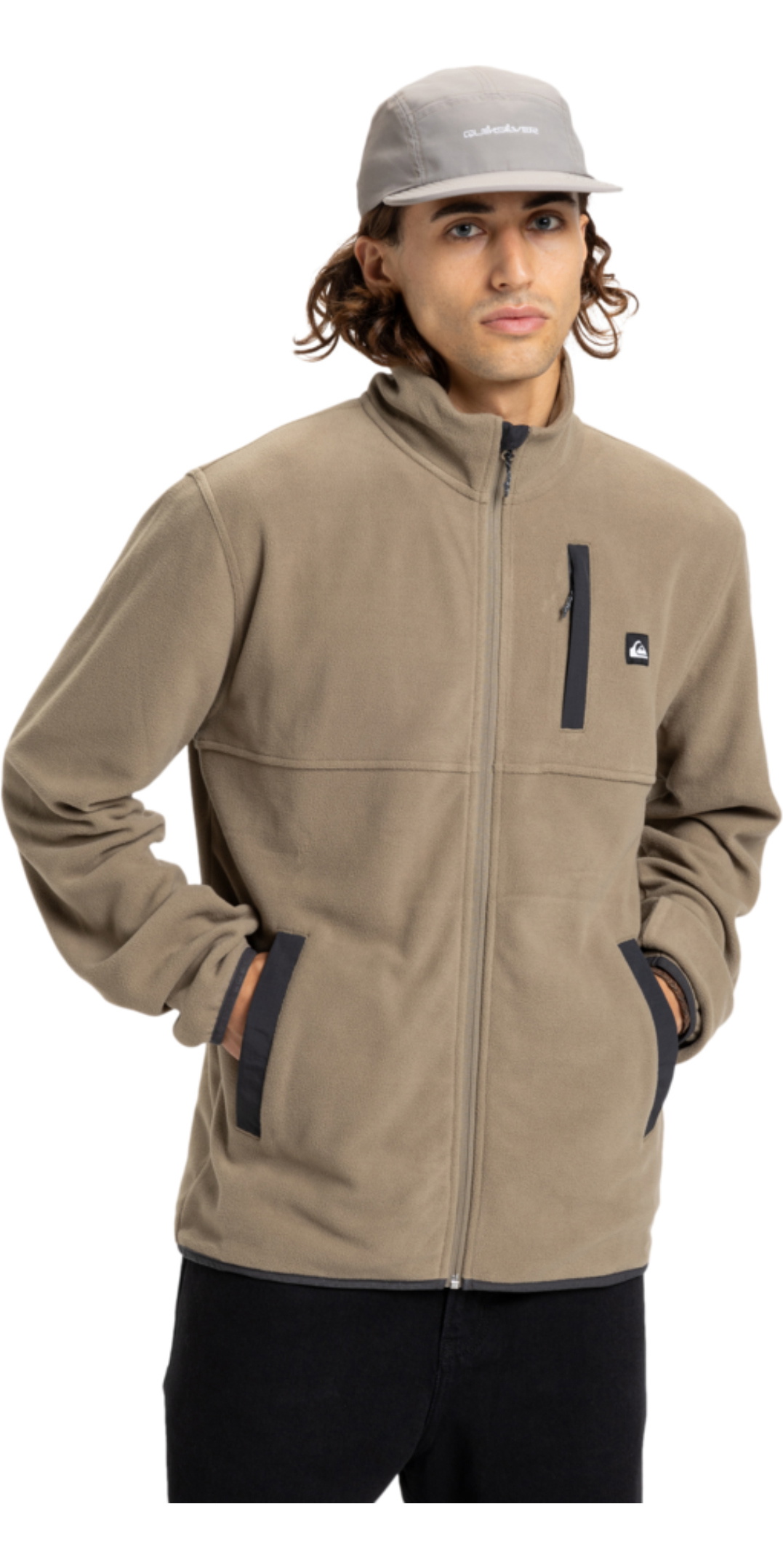 2025 Quiksilver Mens No Destination Full Zip Fleece EQYPF03071 - Fallen ...