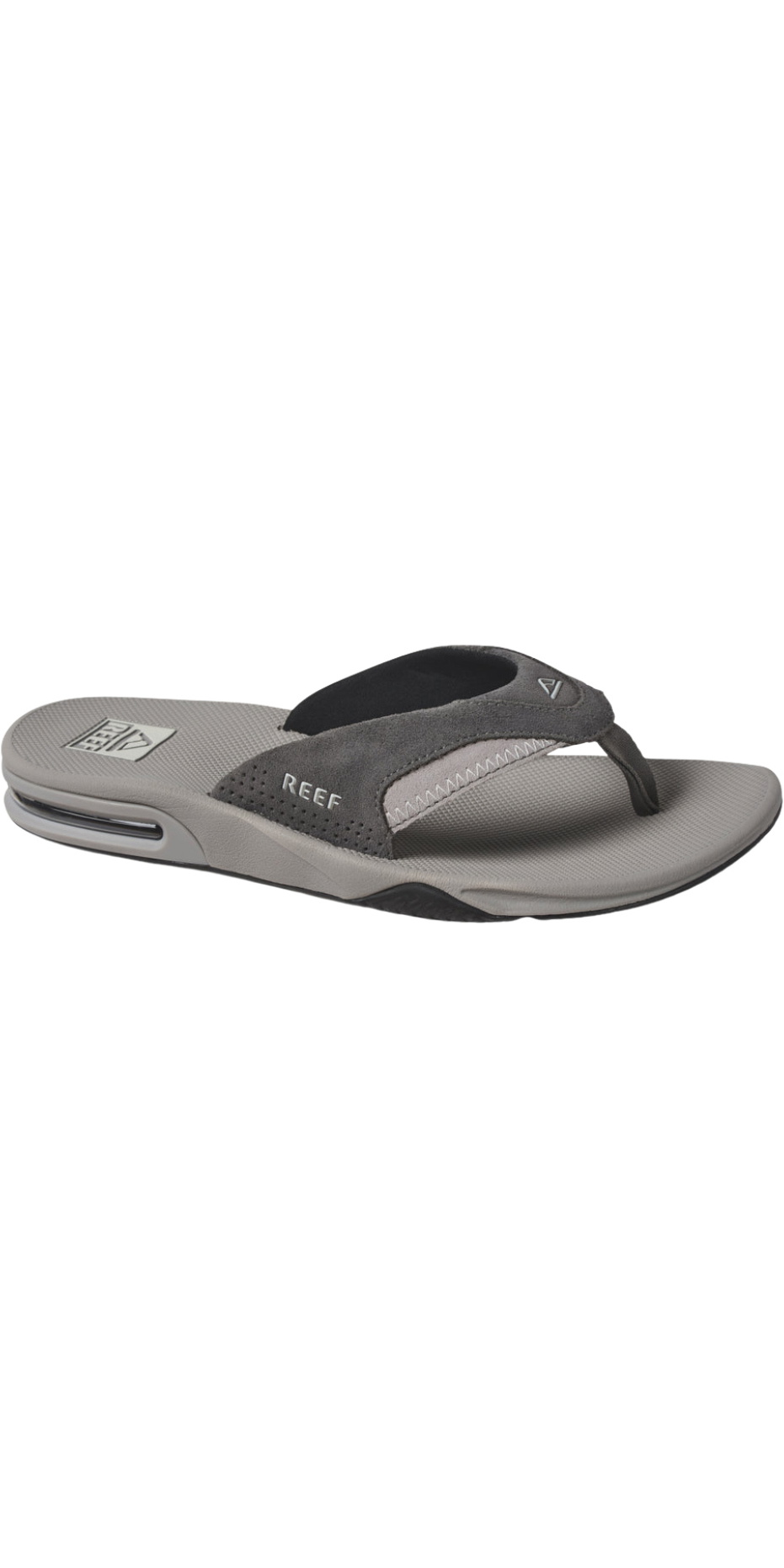 2025 Reef Mens Fanning Sandals CJ5232 - Grey Suede - Accessories ...