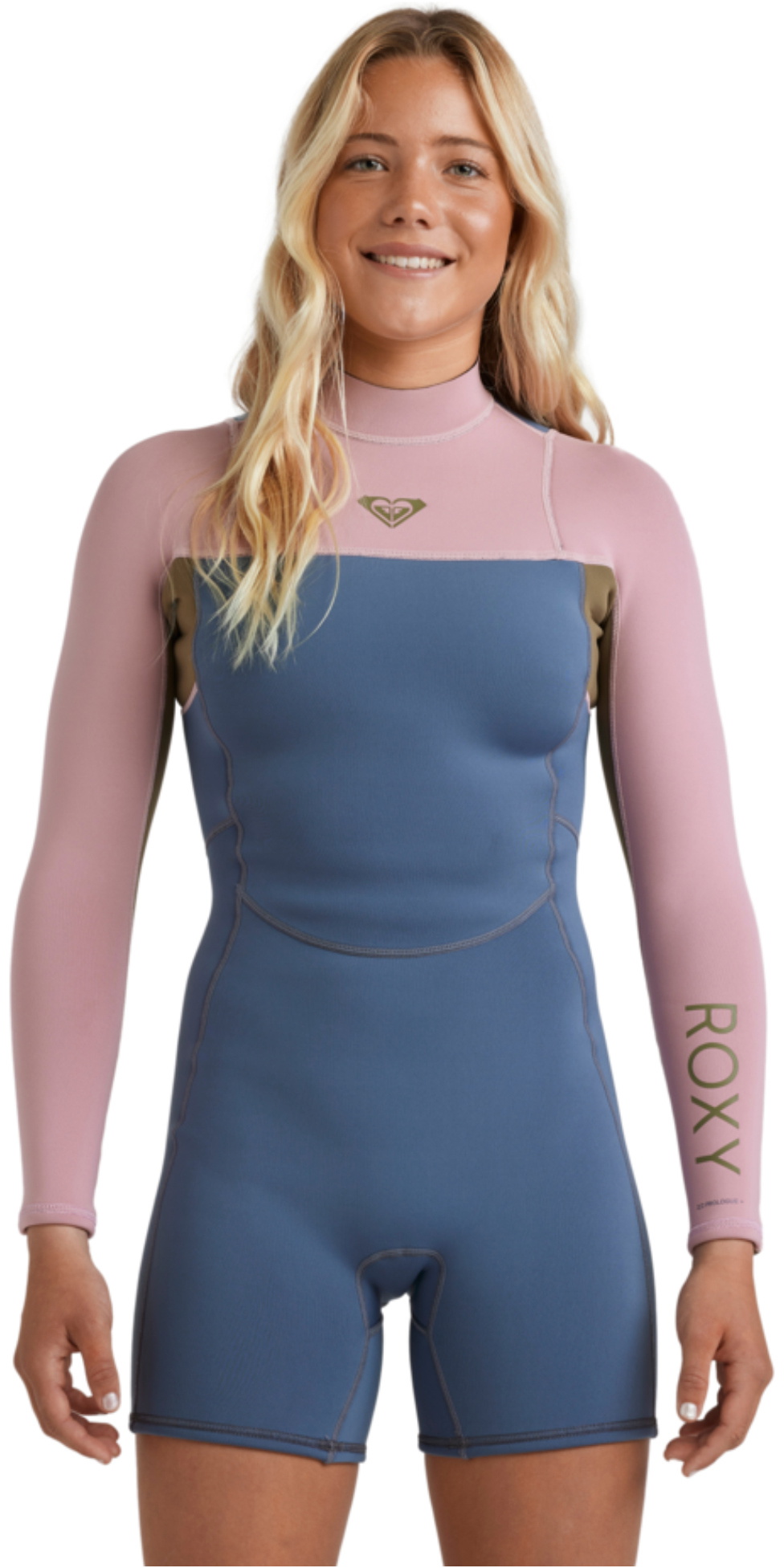 2026 Roxy Womens Prologue 2/2mm Long Sleeve Back Zip Springsuit Wetsuit ...