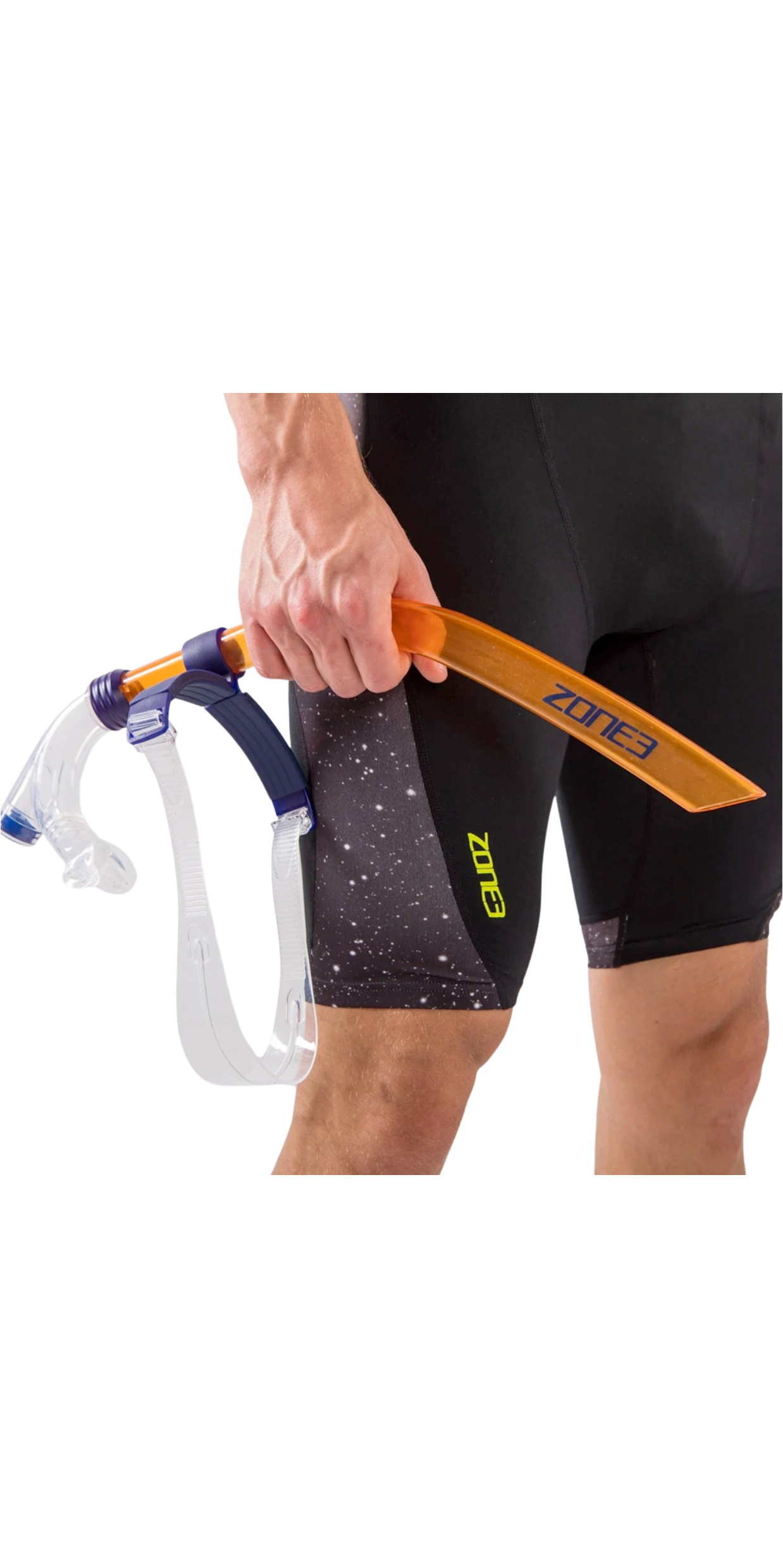 2026 ZONE3 Front Facing Swim Drill Snorkel SA18FFS - Orange / Clear ...