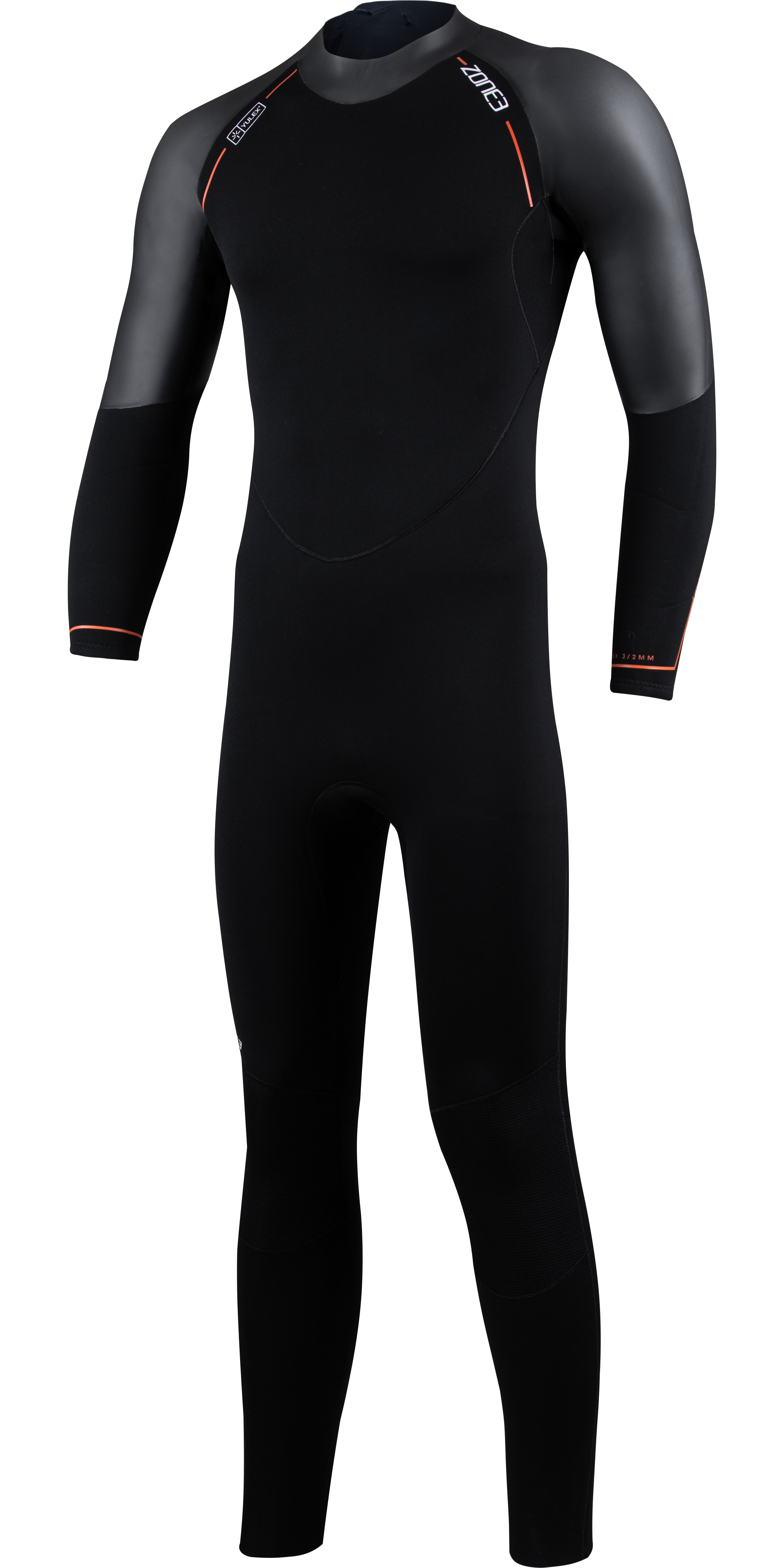 2026 ZONE3 Mens Active-Flex Wetsuit WS25MACTF101 - Black / Orange ...