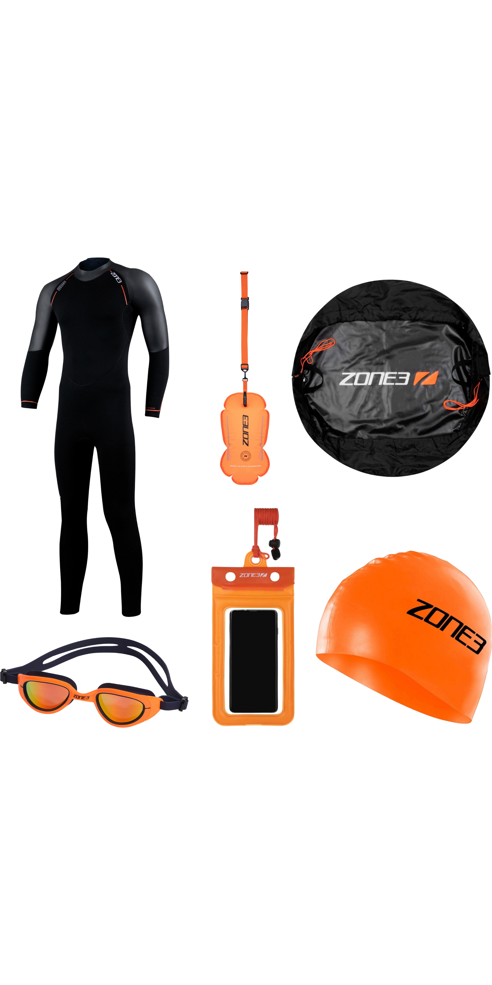 2025 ZONE3 Mens Swimming Starter Bundle Z3MSSBB - Black - Wetsuits ...