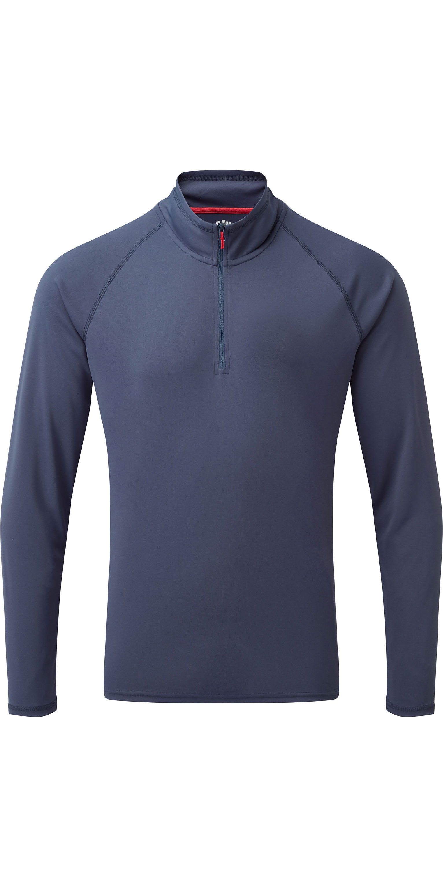 Gill Mens UV Tec Zip Neck Top UV009 - Ocean - Sailing - Sailing - Yacht ...