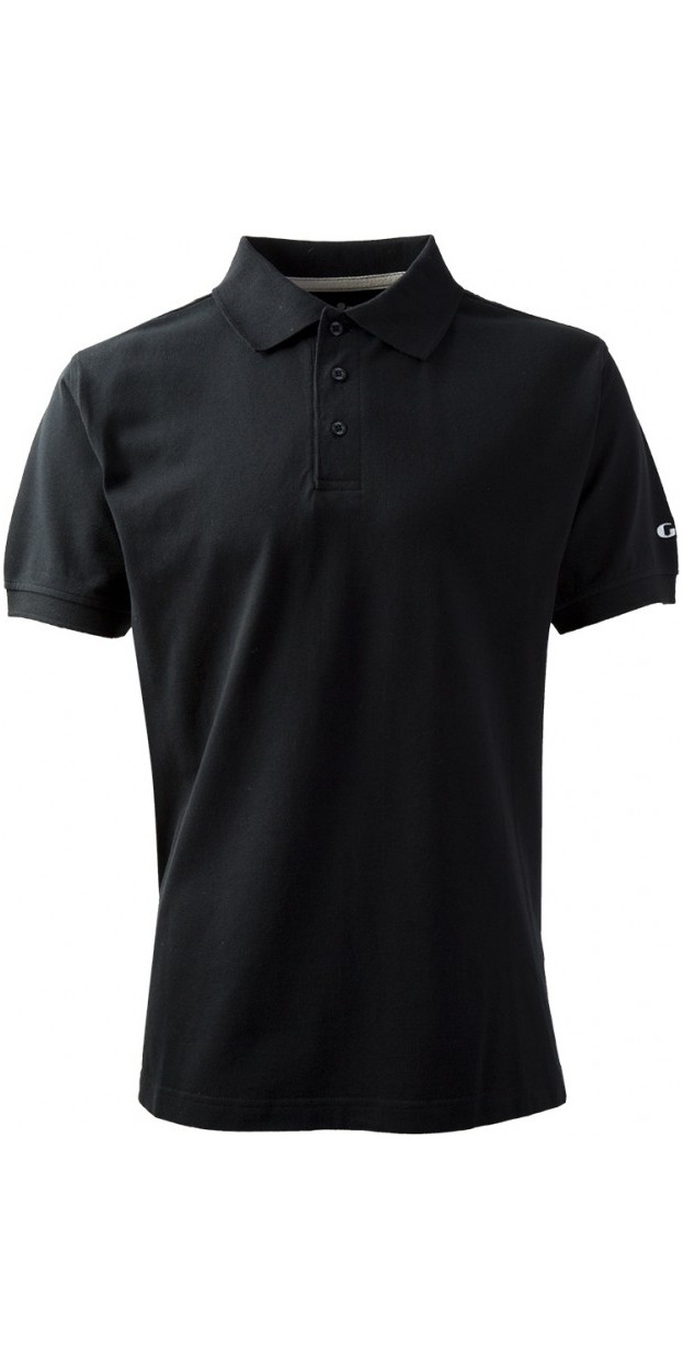 Gill Mens Polo Shirt CC013 - Black - Sailing - Sailing - Yacht - Shore ...