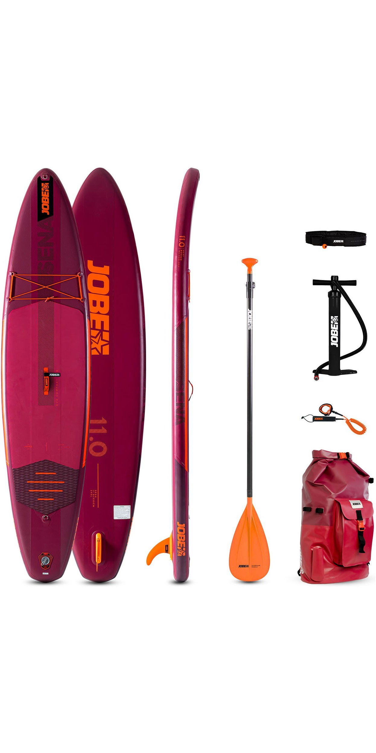 2024 Jobe Sena 11'0 Inflatable SUP Paddle Board Package 486423010 ...