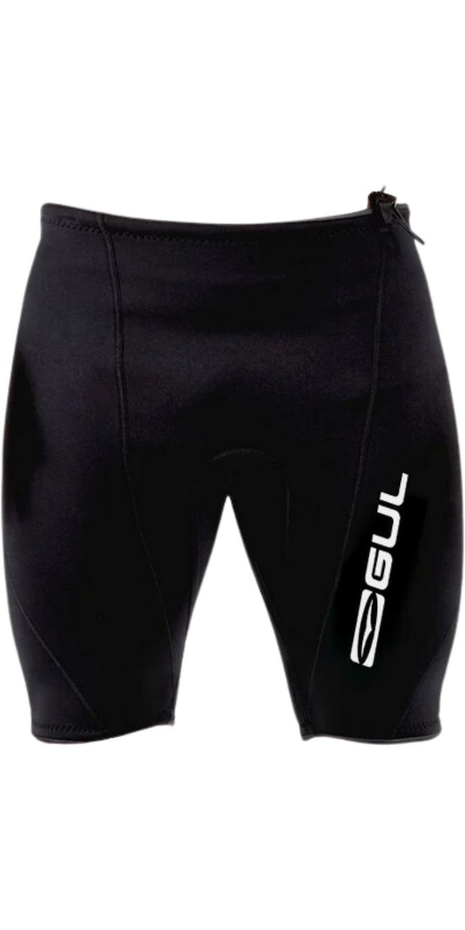 2026 Gul Mens Response 2mm Flatlock Wetsuit Shorts RE8302 - Black ...