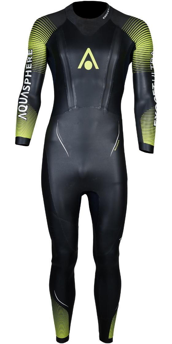 2025 Aquasphere Mens Exocet Ultra Open Water Wetsuit WS0230173 - Black ...