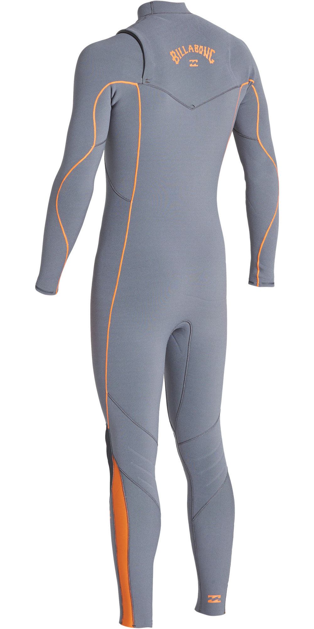 2019 Billabong Mens Furnace Comp 4 3mm Zipperless Wetsuit Dark Grey ...
