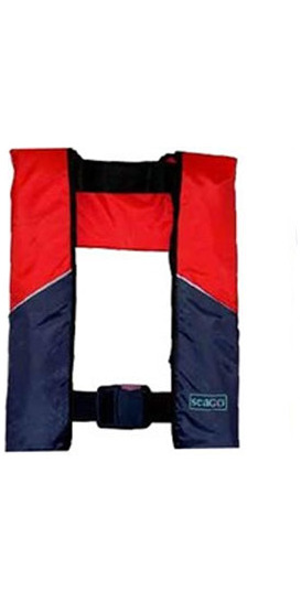 Seago Yachting 180N Classic Life Jacket in RED/NAVY Automatic ...