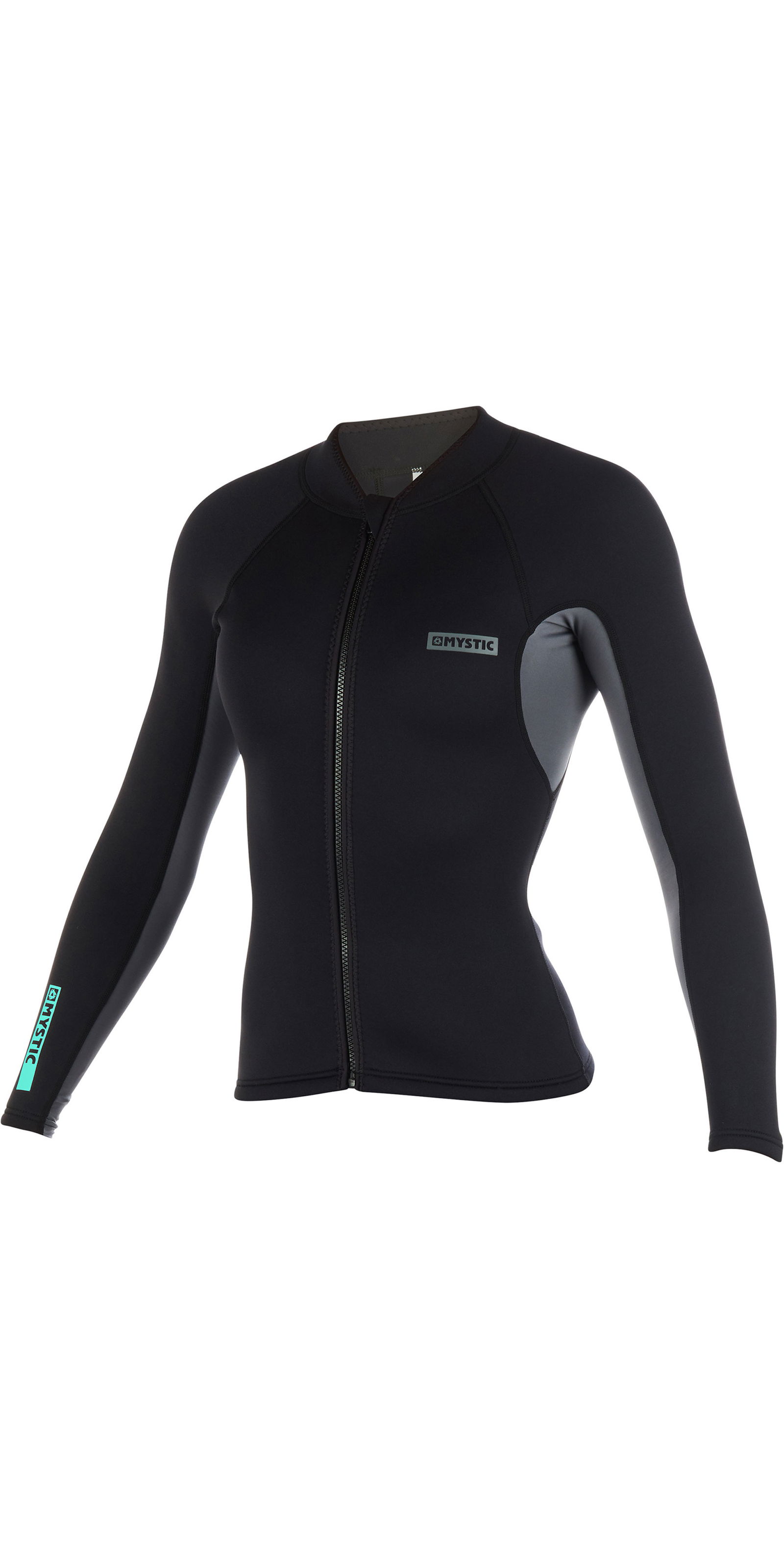 2020 Mystic Womens Brand 1 5mm Neoprene Jacket Black 190171 - Wetsuits ...